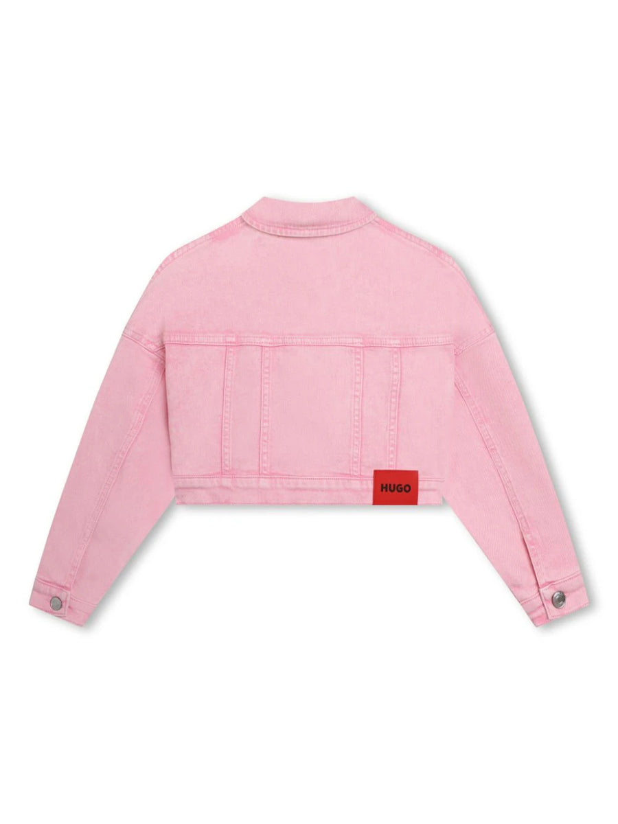 Hugo Pink Denim Jacket – Buttons and Bows